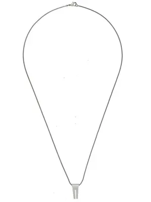 Rick Owens Open Trunk Charm Necklace - White