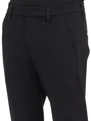 DONDUP Belt-lined Casual Tailored Pants - Black
