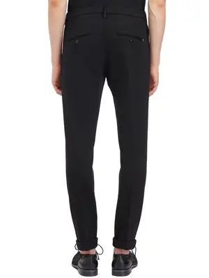 DONDUP Belt-lined Casual Tailored Pants - Black