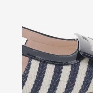 ROGER VIVIER Striped Slingback Pumps