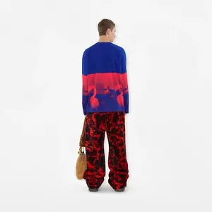 Burberry Photograph Print Cotton Blend Sweatshirt