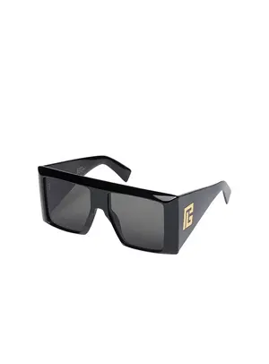 Balmain B-stage Oversized Square Sunglasses - Gray