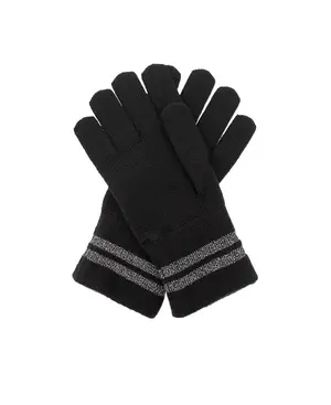 Canada Goose Metallic Stripe Merino Knit Gloves