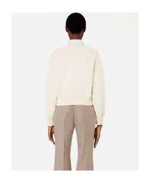 AMI Paris De Coeur Embroidered Sweatshirt - White