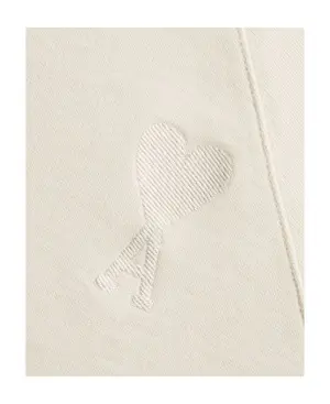 AMI Paris De Coeur Embroidered Sweatshirt - White