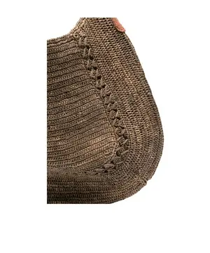 IBELIV Woven Shoulder Bag With Magnetic Buckle