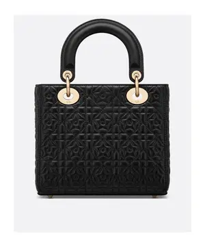 Dior Small Lady Shoulder Bag With Star Pattern