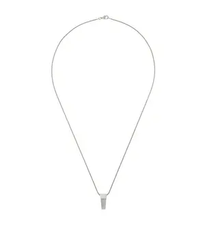 Rick Owens Porterville Trunk Charm Necklace - White