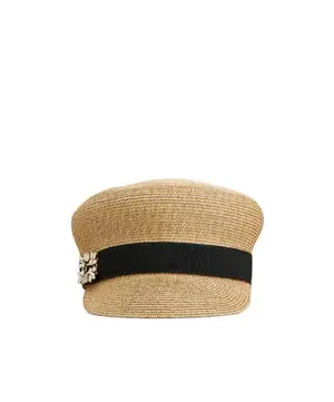 ROGER VIVIER Broche Vivier Sailor Hat In Raffia