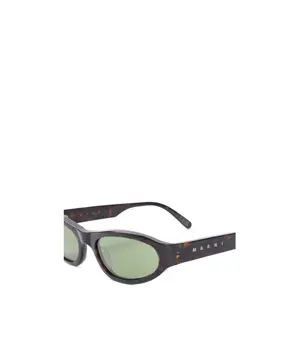 Marni Oval Tortoiseshell Sunglasses