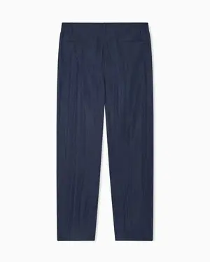 Giorgio Armani Crinkle Effect Trousers