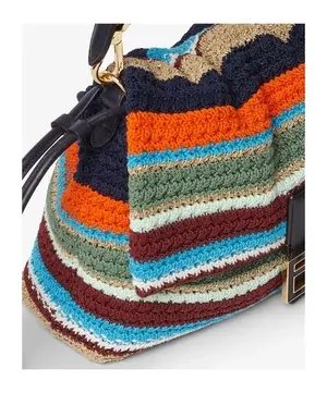Fendi Mamma Baguette Medium Crochet Bag