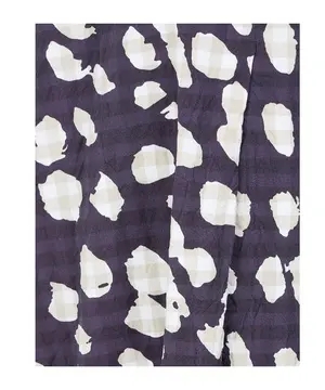 DANIELA GREGIS Oversized Plaid Print Dress