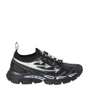 Off-White Round Toe Drawstring Sneakers
