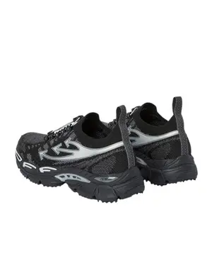 Off-White Round Toe Drawstring Sneakers