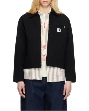 Carhartt Work In Progress Logo Patch Zip-up Bomber Jacket