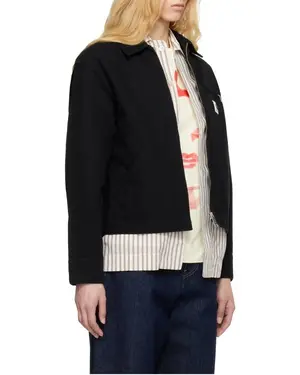 Carhartt Work In Progress Logo Patch Zip-up Bomber Jacket