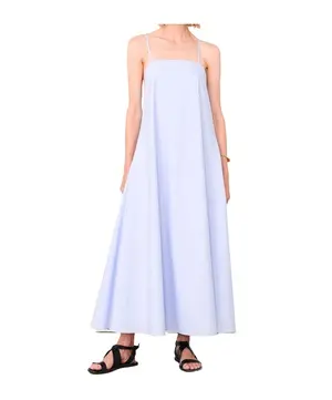 Officine Générale Maxi Dress With Adjustable Straps And Open Back - Purple