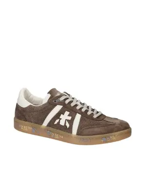Premiata Round-toe Lace-up Sneakers With Logo Detail