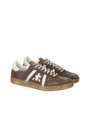 Premiata Round-toe Lace-up Sneakers With Logo Detail