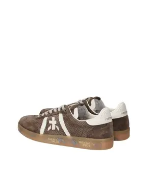 Premiata Round-toe Lace-up Sneakers With Logo Detail