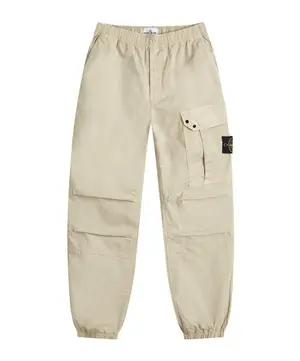 Stone Island Cotton Twill Cargo Trousers