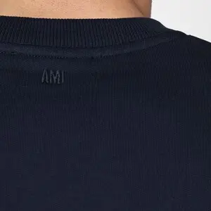 AMI Paris Crew Neck Organic Cotton Sweater
