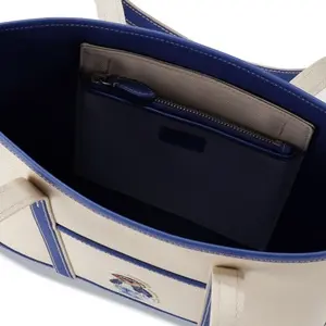 Polo Ralph Lauren Canvas Top Handle Bag With Embroidered Bear