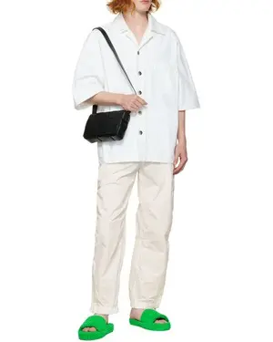 Bottega Veneta Cassette Intreccio Crossbody Bag - Black