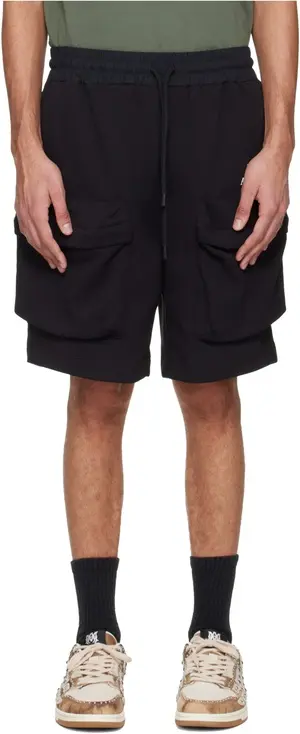 Amiri Logo Printed Cargo Track Shorts