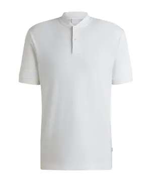 Hugo Boss Collarless Short-sleeved Polo Shirt