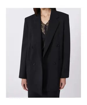Max Mara Double-breasted Long Sleeve Blazer