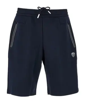 EA7 Logo Patch Drawstring Shorts
