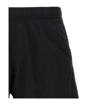 Stone Island Logo Patch Swim Shorts - Black