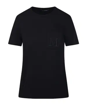 Max Mara Logo Embroidered Crewneck T-shirt
