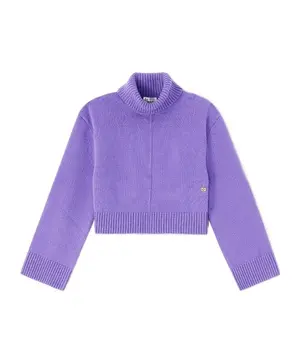 GANNI Wool Turtleneck Jumper - Passiflora
