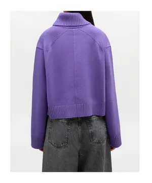 GANNI Wool Turtleneck Jumper - Passiflora