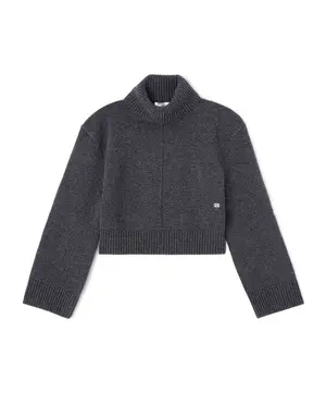 GANNI Wool Turtleneck Jumper - Phantom
