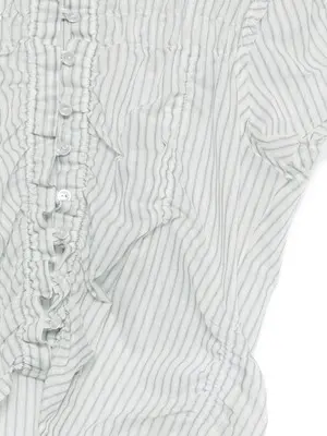 LOW CLASSIC Striped Gathered Shirt