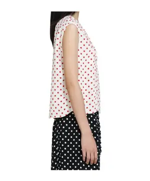 N.21 Polka Dot Ruffle Detail Blouse