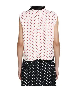 N.21 Polka Dot Ruffle Detail Blouse