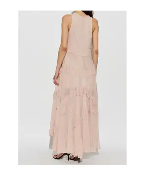 ALLSAINTS Sleeveless Asymmetrical Round Neck Dress