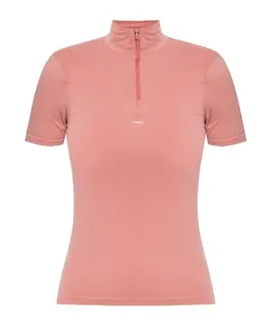 PANGAIA Short-sleeved Top With Zip Closure