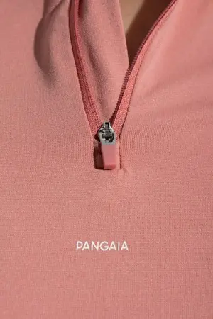 PANGAIA Short-sleeved Top With Zip Closure