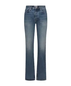 FRAME High-waisted Straight-leg Jeans