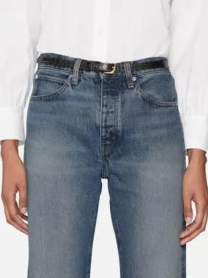 FRAME High-waisted Straight-leg Jeans