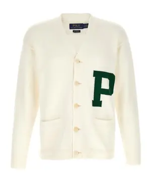 Polo Ralph Lauren Letter Intarsia Cardigan - No