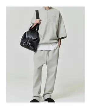 Fear Of God 3/4 Sleeve Polo Sweatshirt - Nude