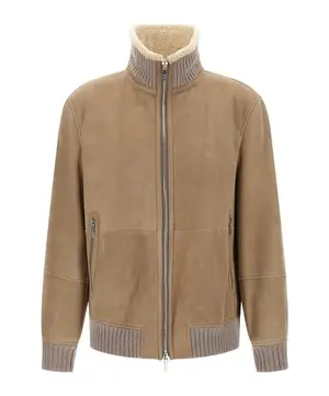 Brunello Cucinelli Brunello Cucinelli Zip-Up Ribbed Hem Jacket No