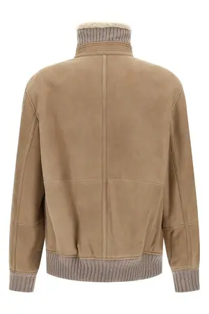 Brunello Cucinelli Zip-up Ribbed Hem Jacket - No